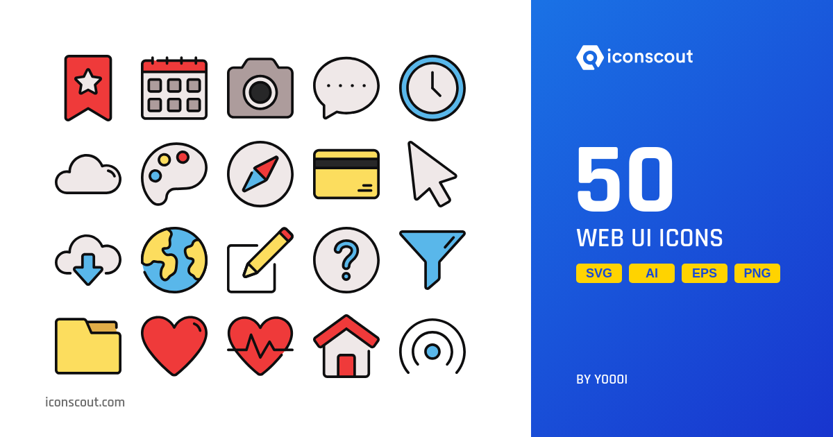 Download Web UI Icon pack Available in SVG, PNG & Icon Fonts