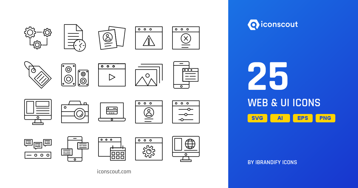 Download Web & UI Icon pack Available in SVG, PNG & Icon Fonts