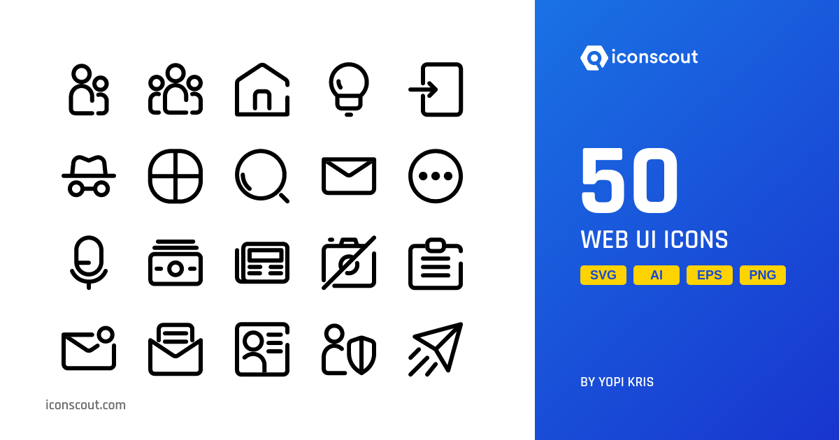 Download Web UI Icon pack Available in SVG, PNG & Icon Fonts