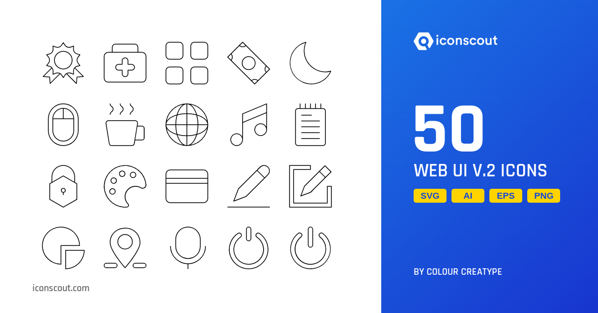 Download Web Ui V.2 Icon pack Available in SVG, PNG & Icon Fonts