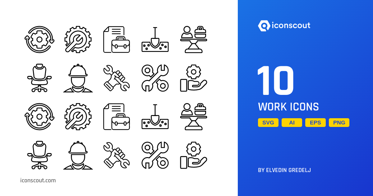 Download Work Icon pack Available in SVG, PNG & Icon Fonts