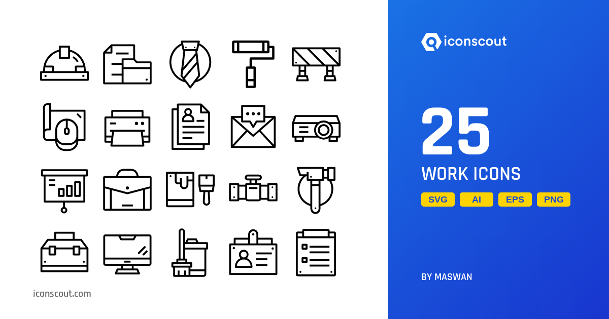 Download Work Icon pack Available in SVG, PNG & Icon Fonts