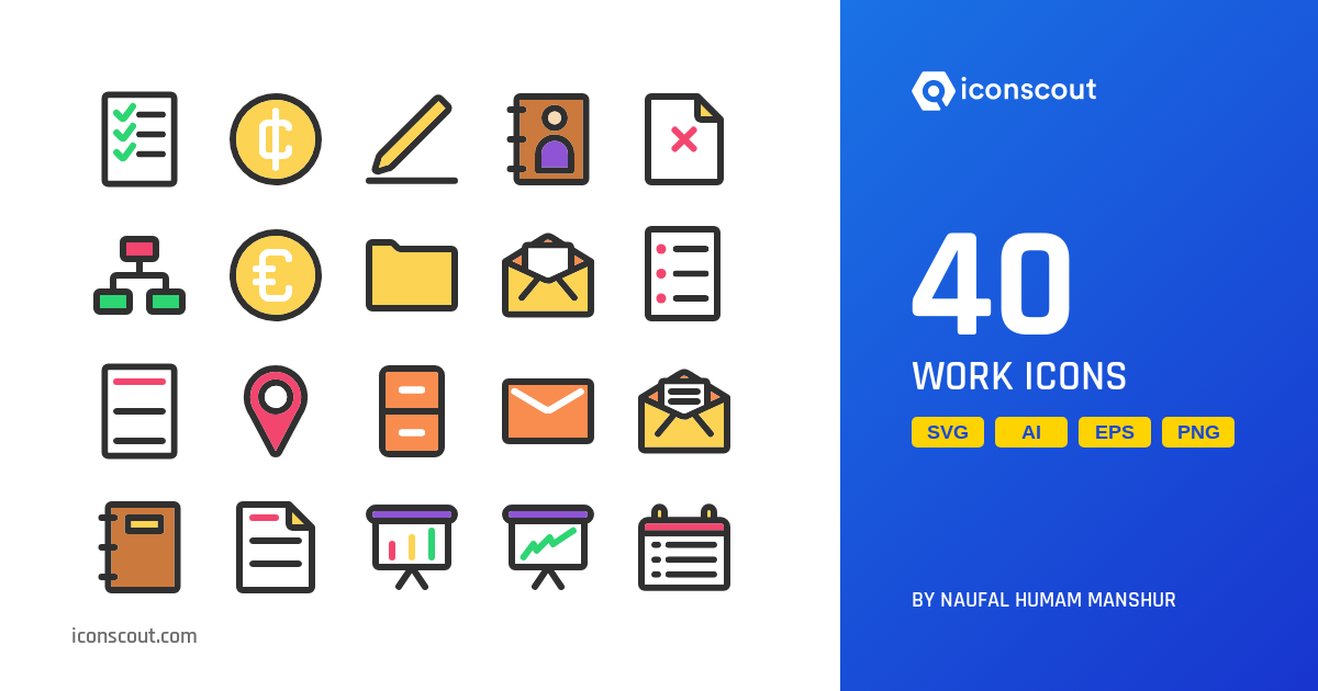 Work Icon Pack - 40 Free Download Business Icons | IconScout