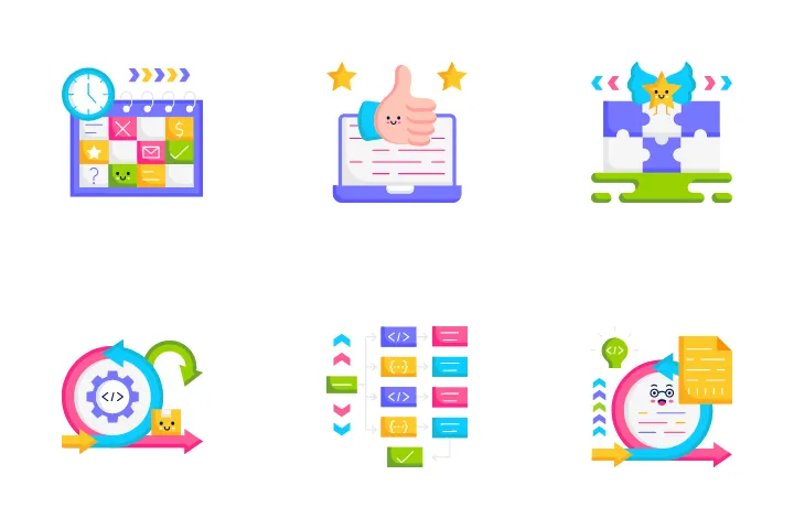 Devops Icon Pack - 18 Flat Design & Development Icons | SVG, PNG, ICO ...