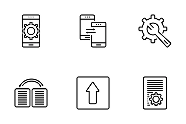 Download Application Line Icon pack Available in SVG, PNG & Icon Fonts