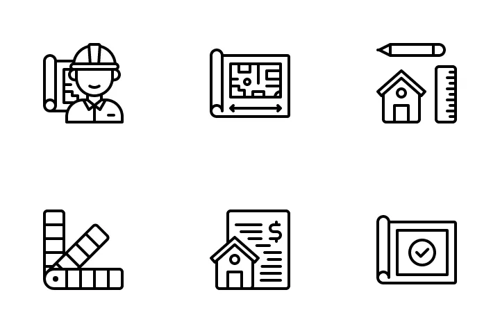 Architecture Icon Packs, Logos, Symbols - Free Download in SVG, PNG