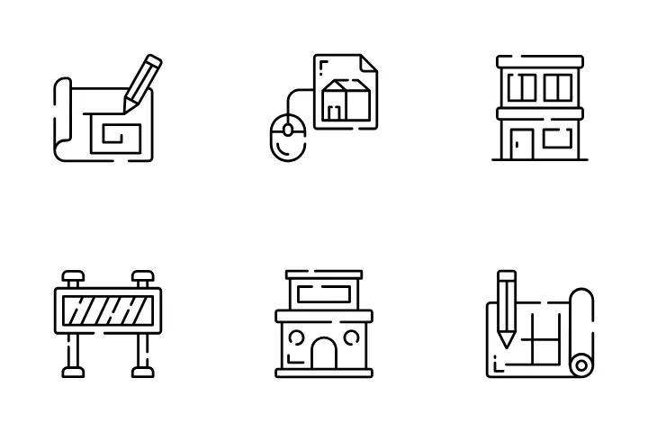 Architecture Icon Packs, Logos, Symbols - Free Download in SVG, PNG