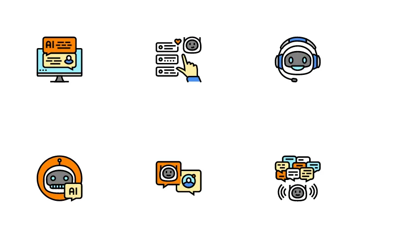 Chatbot Icon Packs, Logos, Symbols - Free Download in SVG, PNG