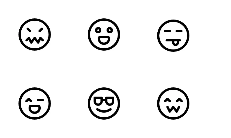Download Emoticon Icon pack Available in SVG, PNG & Icon Fonts