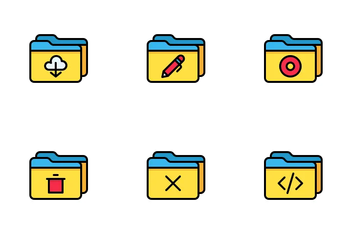 9,700 Folder Icon Packs, Logos, Symbols - Free Download in SVG, PNG ...
