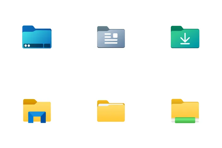 Windows Folder Icon Packs, Logos, Symbols - Free Download in SVG, PNG