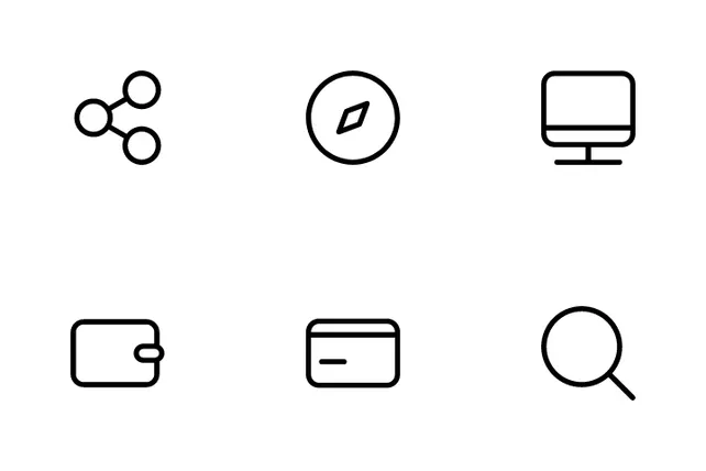 Free User Interface Icon Pack - 50 Line User Interface Icons | SVG, PNG ...