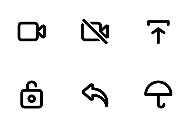 Free User Interface Icon Pack - 83 Line User Interface Icons | SVG, PNG ...