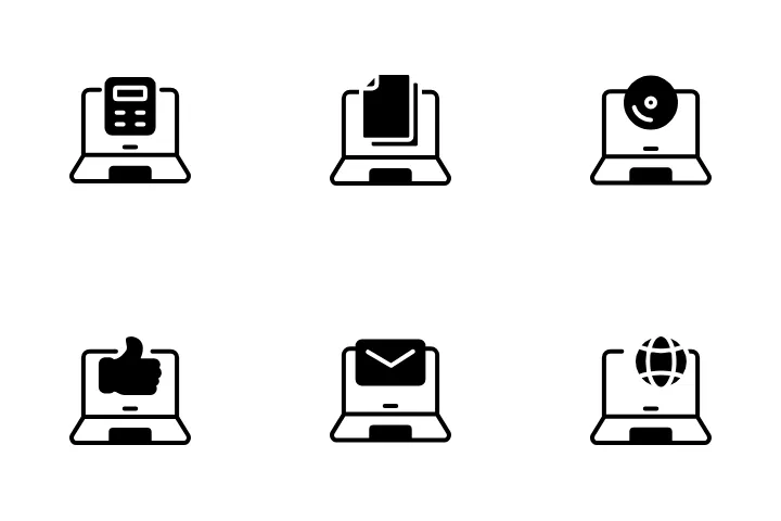 Laptop Icon Packs, Logos, Symbols - Free Download in SVG, PNG