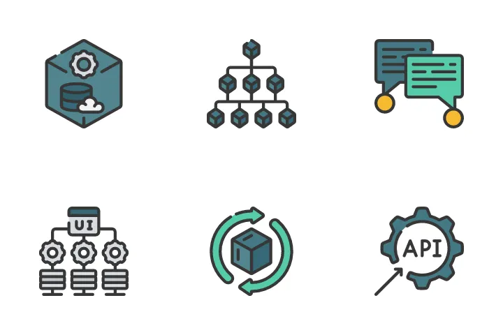 10 Microservices Icon Packs - Free in SVG, PNG, ICO - IconScout