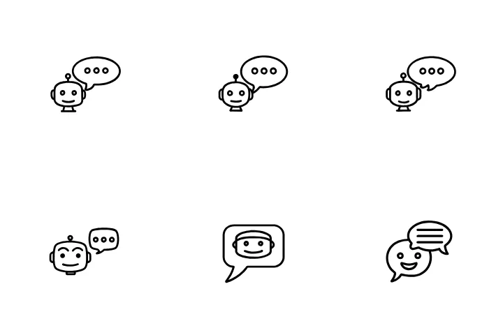 Chatbot Icon Packs, Logos, Symbols - Free Download in SVG, PNG
