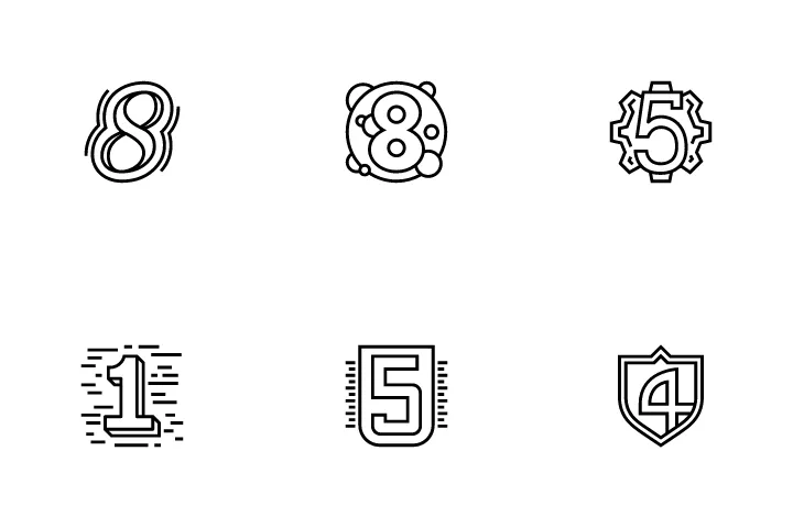 Number Icons for Download | Ideal for Educational & Data Projects