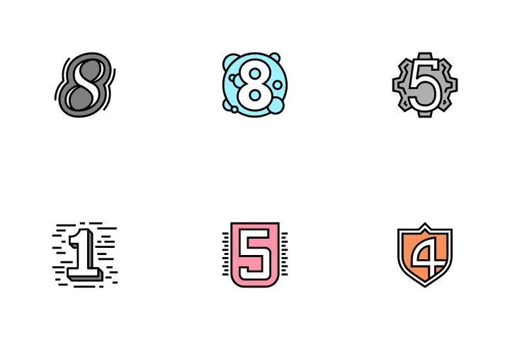 Number Icons for Download | Ideal for Educational & Data Projects