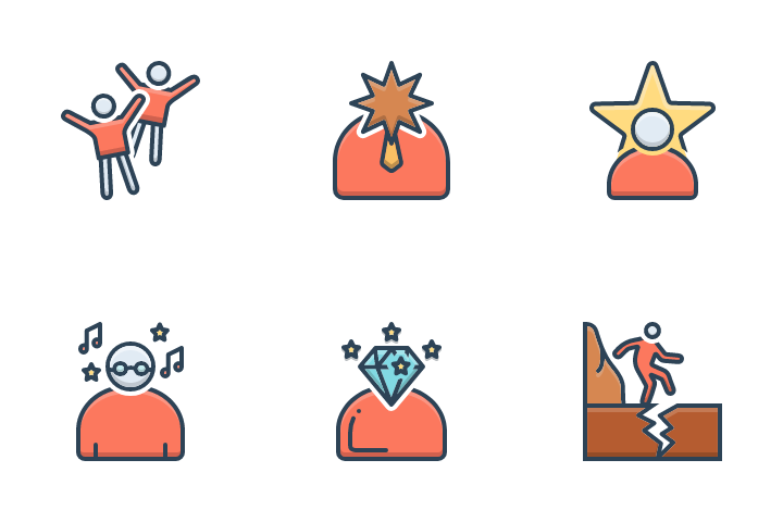 Emotions And Personality Traits RGB Color Icons Human Emotions And Personality Traits RGB Color Icons Human