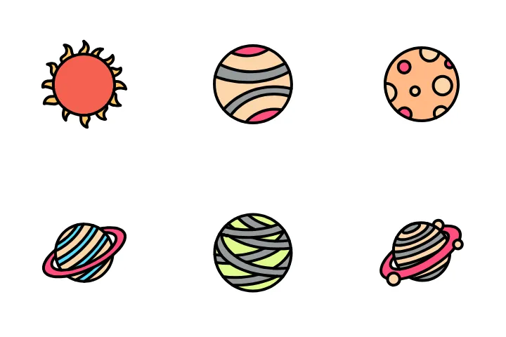 1,467 Solar System Planet Icon Packs - Free in SVG, PNG, ICO - IconScout