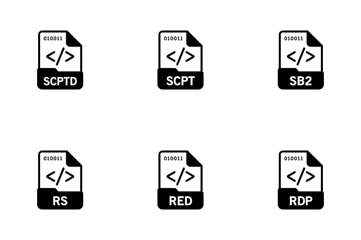 Programming Language And Scripts File Format Icon Pack - 63 Free ...