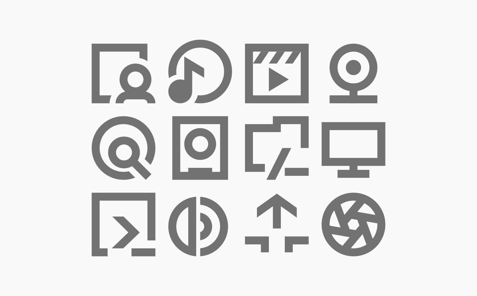 Download Basic Desktop UI Icon pack Available in SVG, PNG & Icon Fonts
