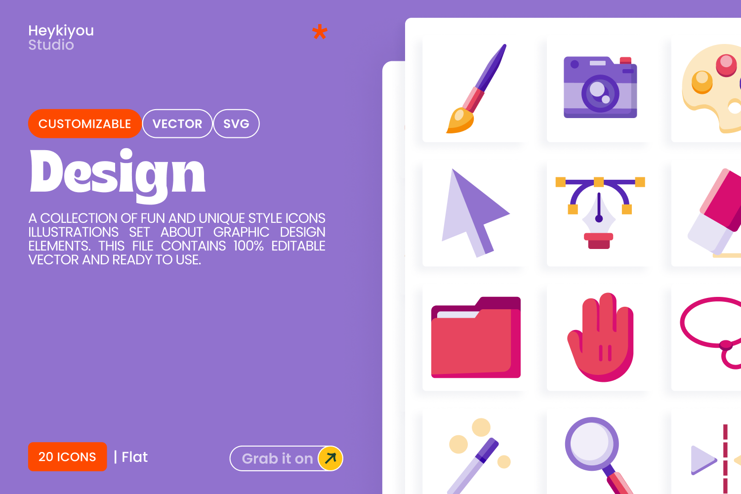 Graphic Design Icon Pack - 20 Free Download Art & Abstract Icons ...