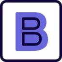 Free Bootstrap Logo Icon - Download in Colored Outline Style