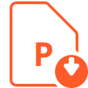 Free Powerpoint File Icon - Download in Glyph Style