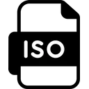 Free Iso Disc Image Icon - Download in Glyph Style