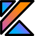 Free Kotlin Logo Icon - Download in Colored Outline Style