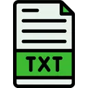 Free Plain Text File Icon - Download in Colored Outline Style