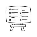 Free Project List Icon - Download in Line Style