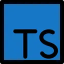 Free Typescript Logo Icon - Download in Colored Outline Style