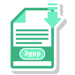 3gpp file Icon - Download in Flat Style