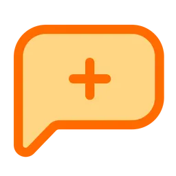 Free Chat Plus Icon - Download in Dual Tone Style