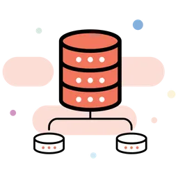 Free Database hierarchy Icon - Download in Colored Outline Style