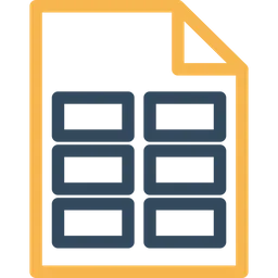 Free Grid File Icon - Download in Dual Tone Style