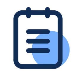 Free Notepad Icon - Download in Colored Outline Style