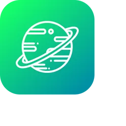 Free Saturn Icon - Download in Line Style