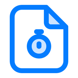 Loading File Icon - Download in Colored Outline Style