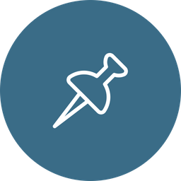 Pin Icon - Download in Line Style