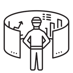 Simulation Icon of Line style - Available in SVG, PNG, EPS, AI & Icon fonts