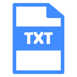Txt File Icon - Download in Flat Style