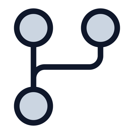 Code Branch Icon Download In Colored Outline Style 