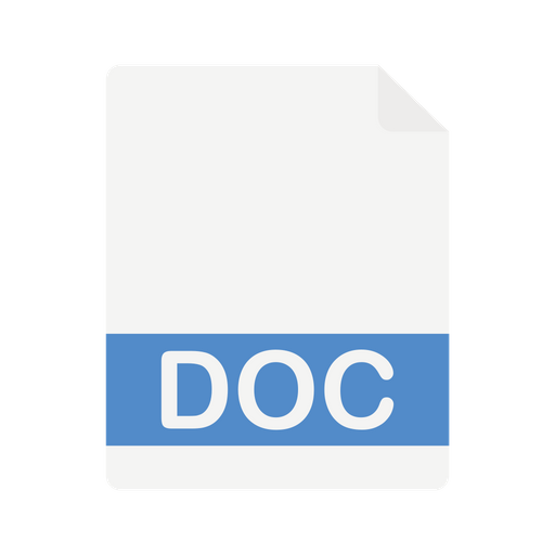 Doc File Icon - Download in Flat Style