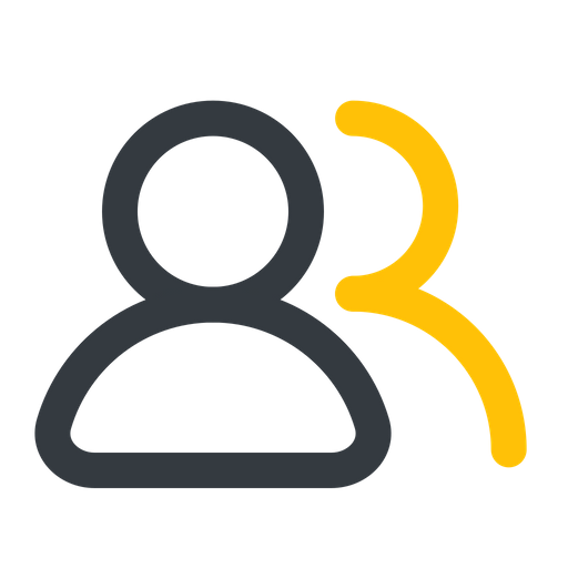 Duplicate User Icon Download In Line Style
