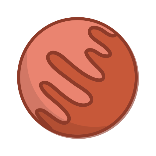 Mars Icon - Download in Colored Outline Style