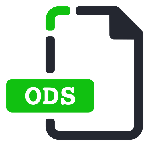 Ods Icon - Download in Colored Outline Style Ods Icon - Download in Colored Outline Style
