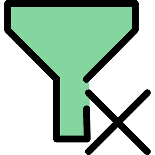 Remove Funnel Icon - Download in Colored Outline Style Remove Funnel Icon - Download in Colored Outline Style